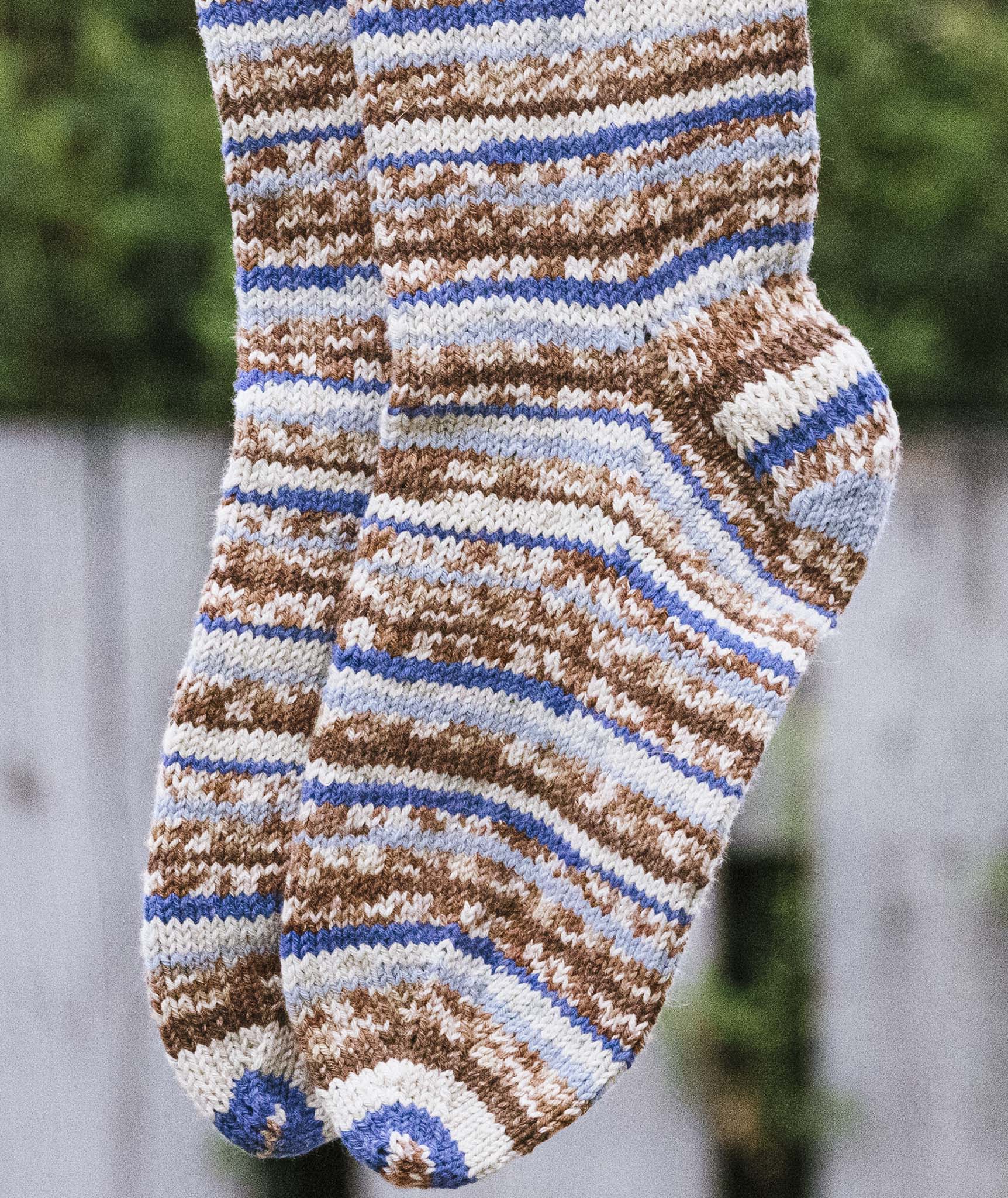 Basic Socks Using Regia 4-Ply Cotton Color – Churchmouse Yarns & Teas