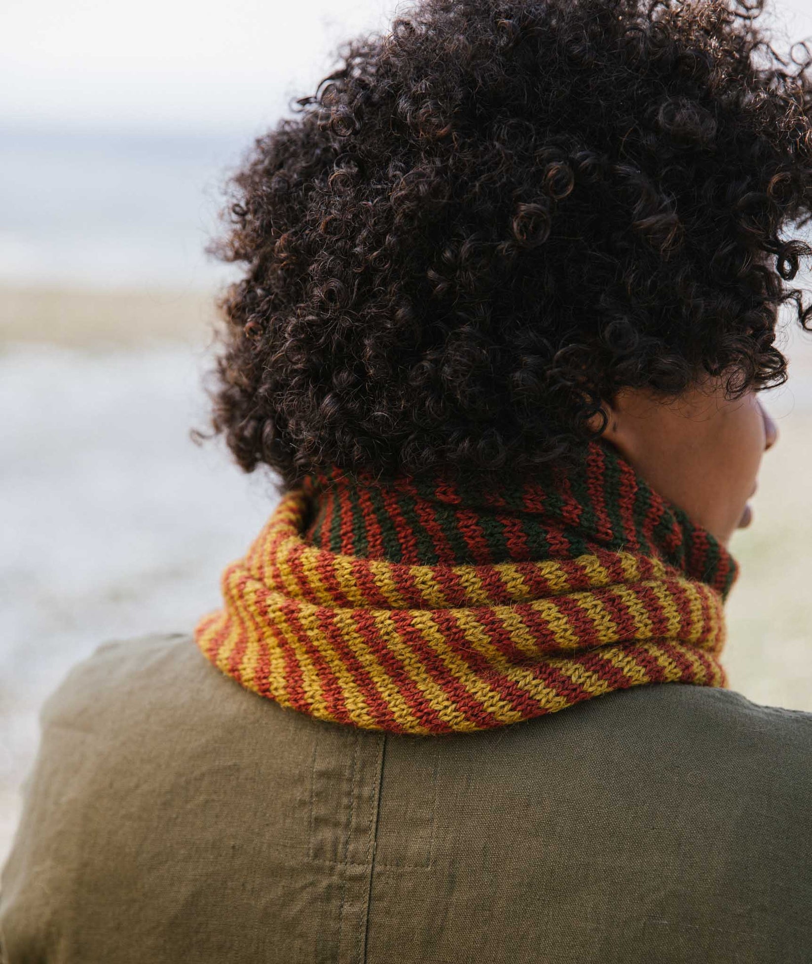 Bias 'Before & After' Scarf Using Rowan Moordale – Churchmouse Yarns & Teas