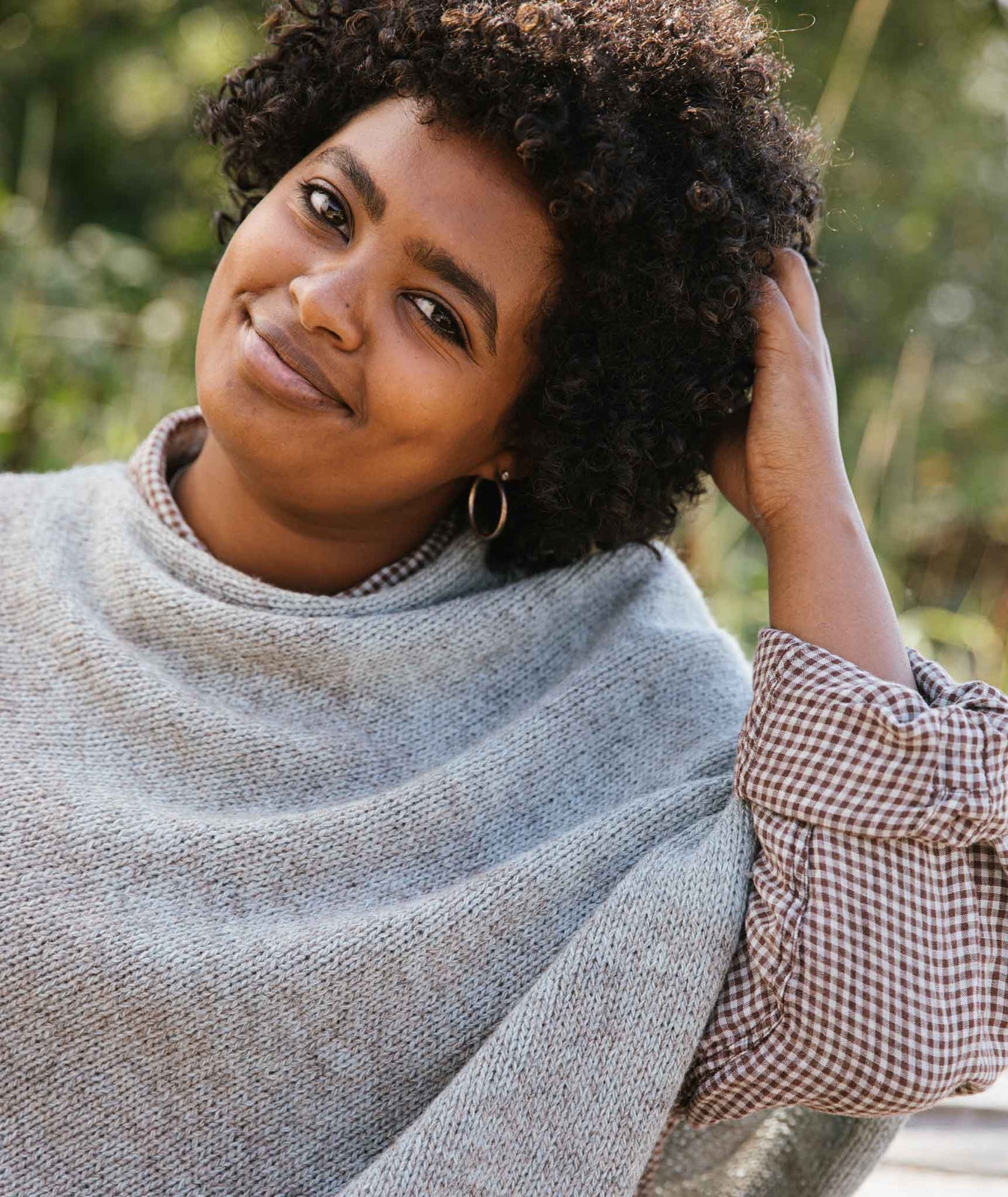 Easy Folded Poncho - Ombré Version Using Isager Spinni Wool 1 ...