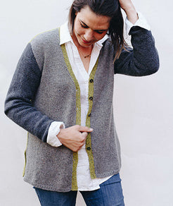 Go-To Cardigan: Colorblocked Using Rowan Felted Tweed – Churchmouse ...