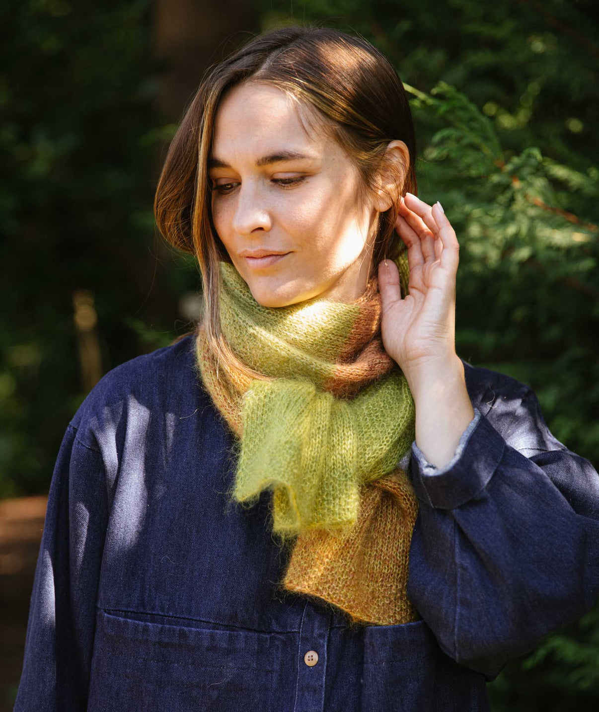 Color Play Mohair Scarf Using Rowan Kidsilk Haze – Churchmouse Yarns & Teas