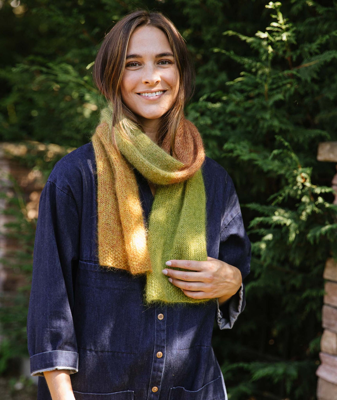 Color Play Mohair Scarf Using Rowan Kidsilk Haze – Churchmouse Yarns & Teas