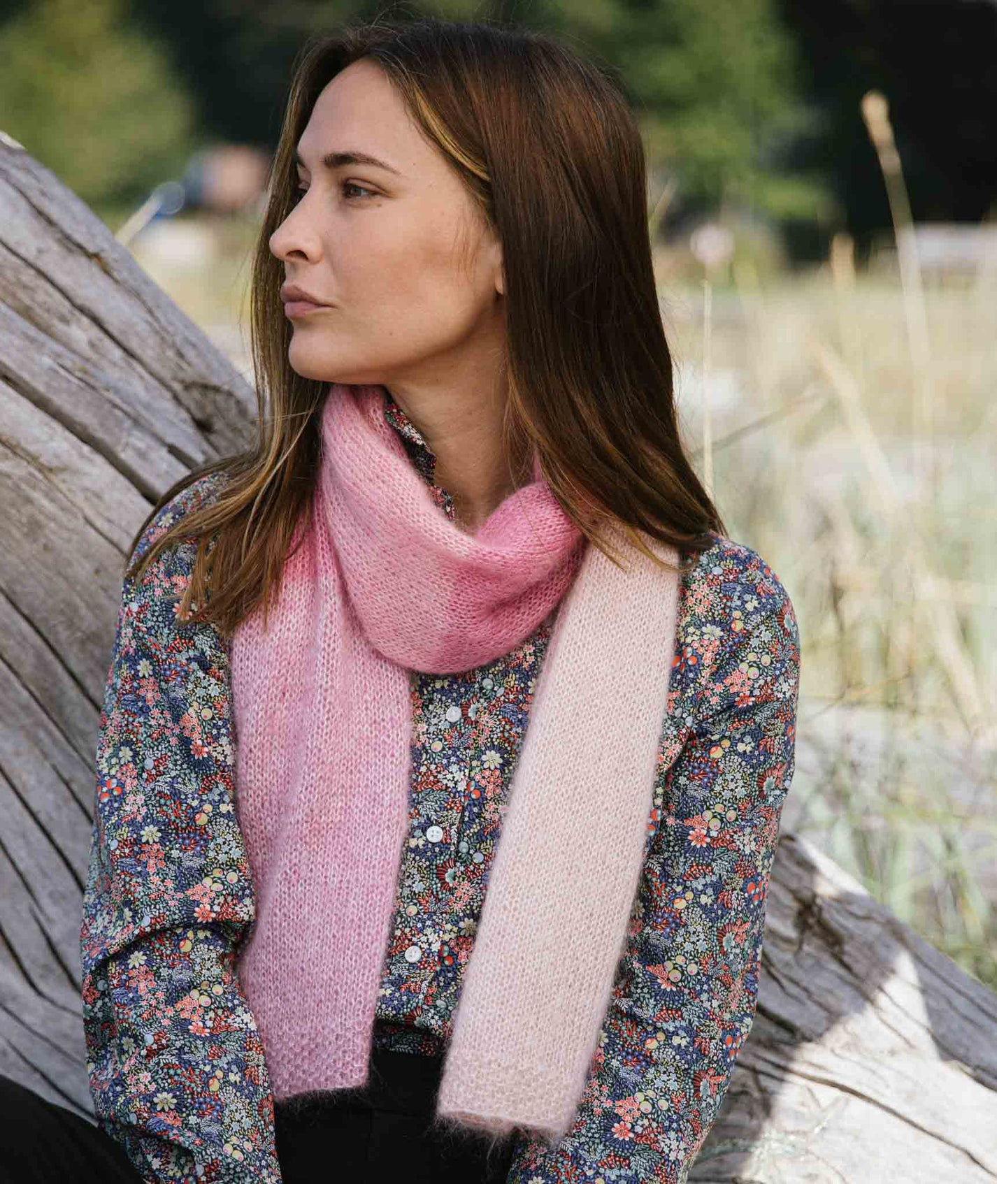 Color Play Mohair Scarf Using Rowan Kidsilk Haze – Churchmouse Yarns & Teas