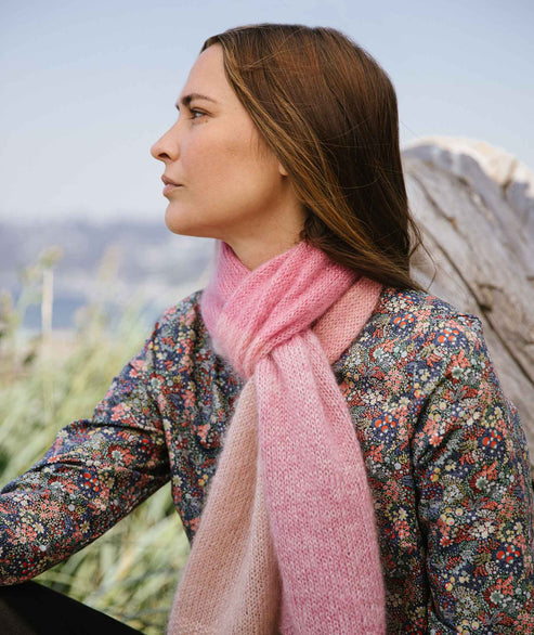 Color Play Mohair Scarf Using Rowan Kidsilk Haze – Churchmouse Yarns & Teas