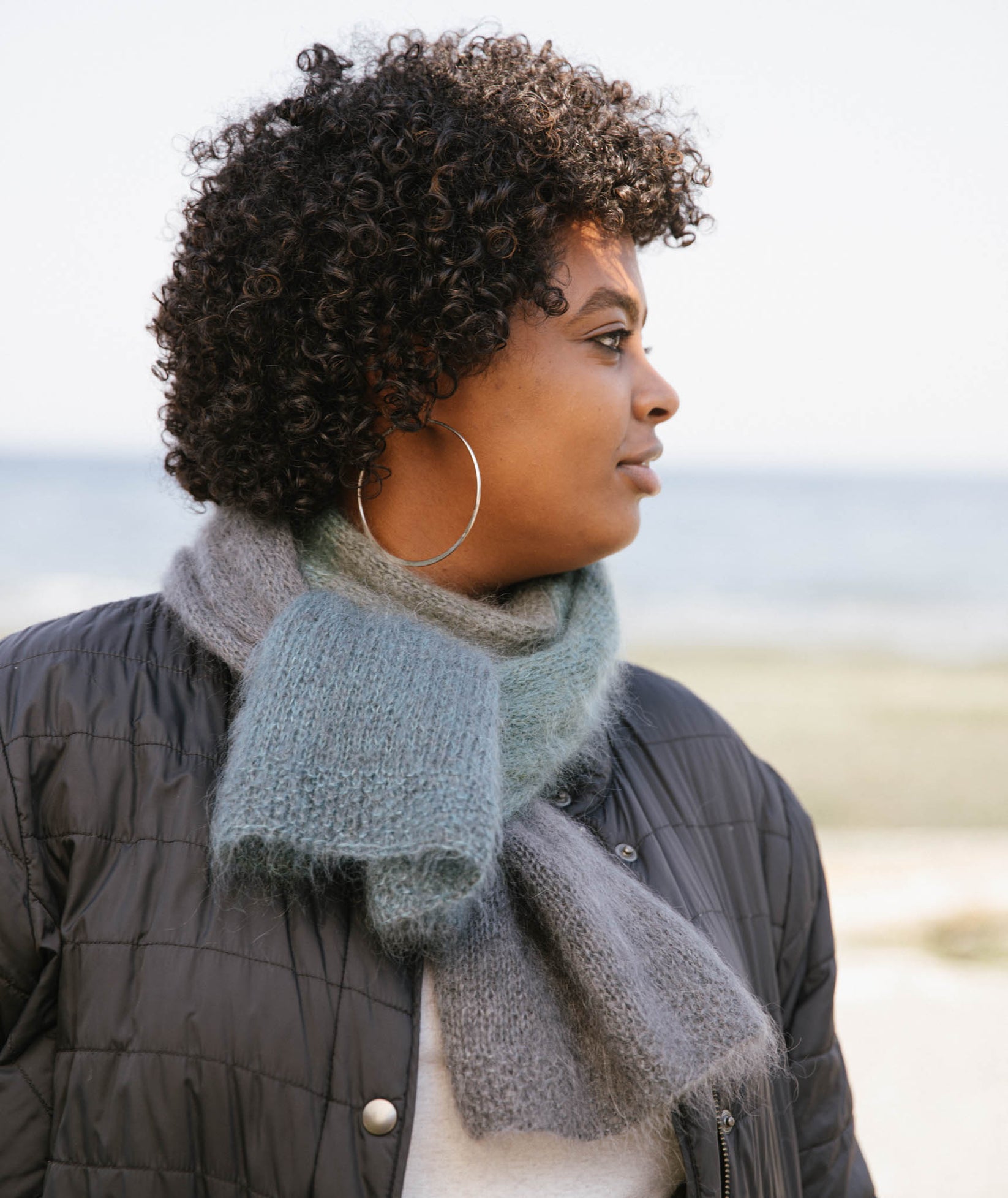 Color Play Mohair Scarf Using Rowan Kidsilk Haze – Churchmouse Yarns & Teas