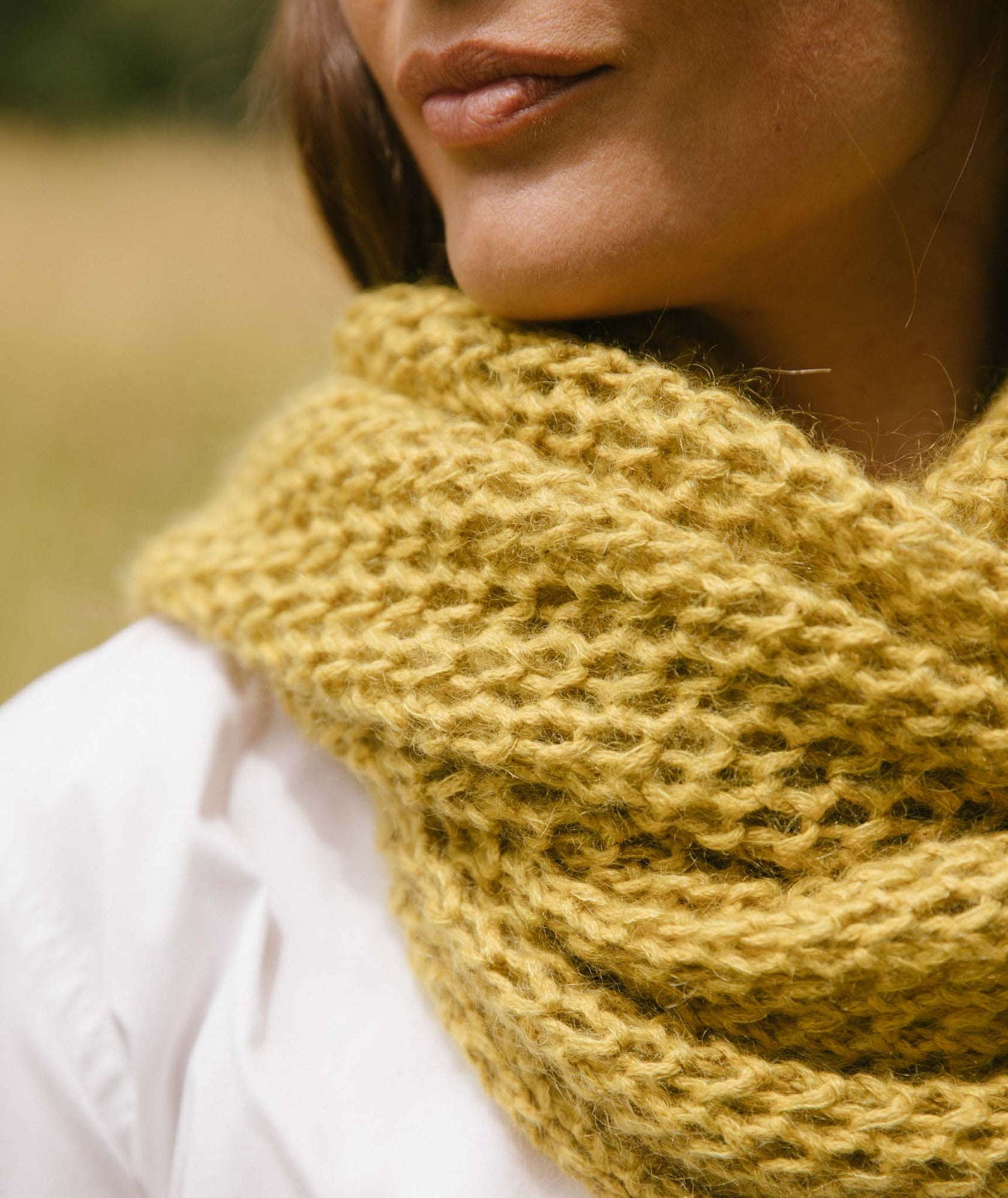 Easy Eyelet Wrap Using Rowan Kidsilk Haze and Softyak DK – Churchmouse ...