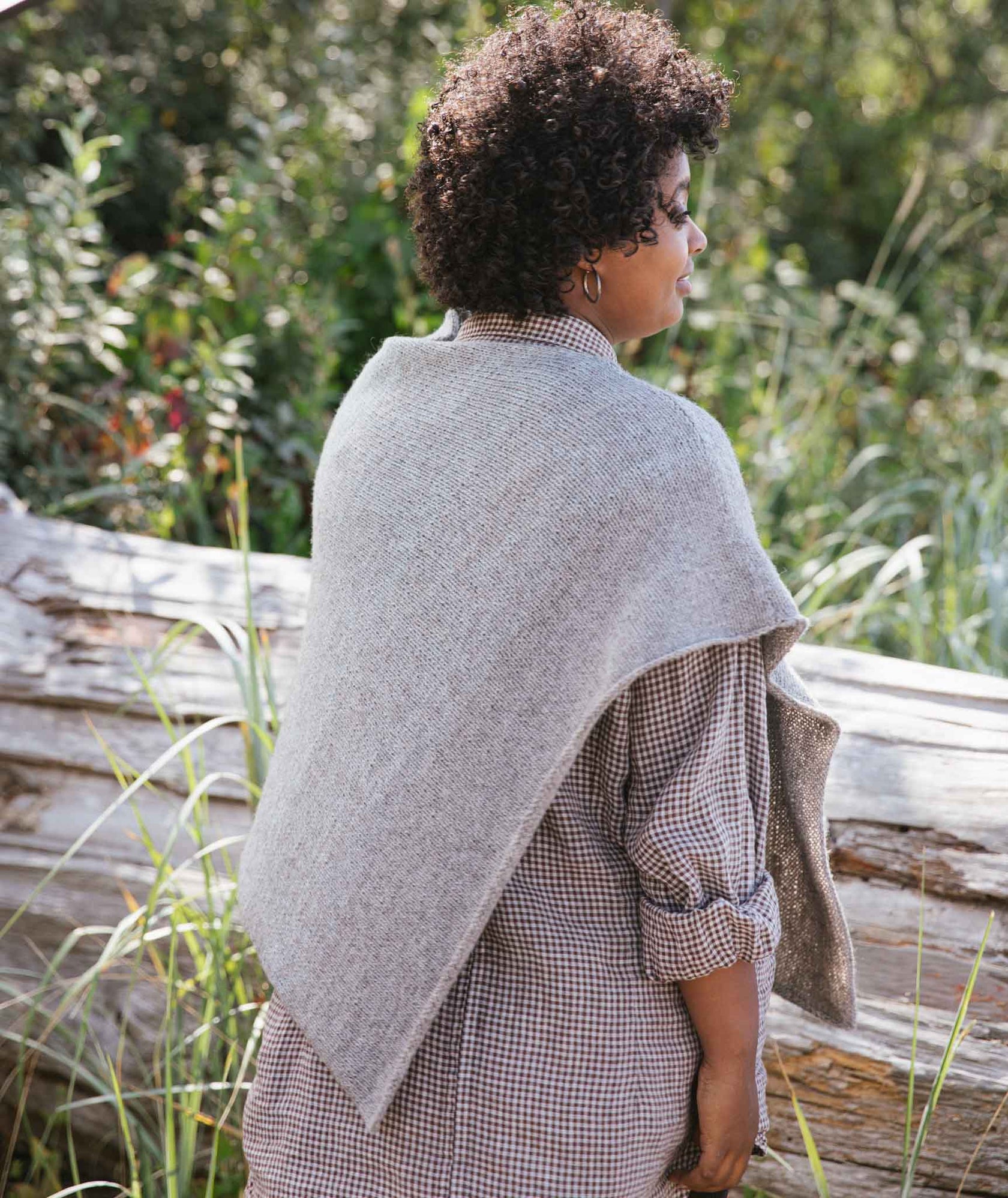 Easy Folded Poncho - Ombré Version Using Isager Spinni Wool 1 ...