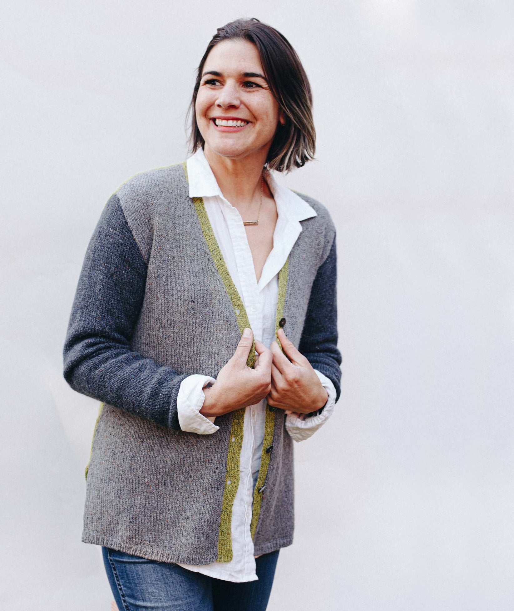 Go-To Cardigan: Colorblocked Using Rowan Felted Tweed – Churchmouse ...
