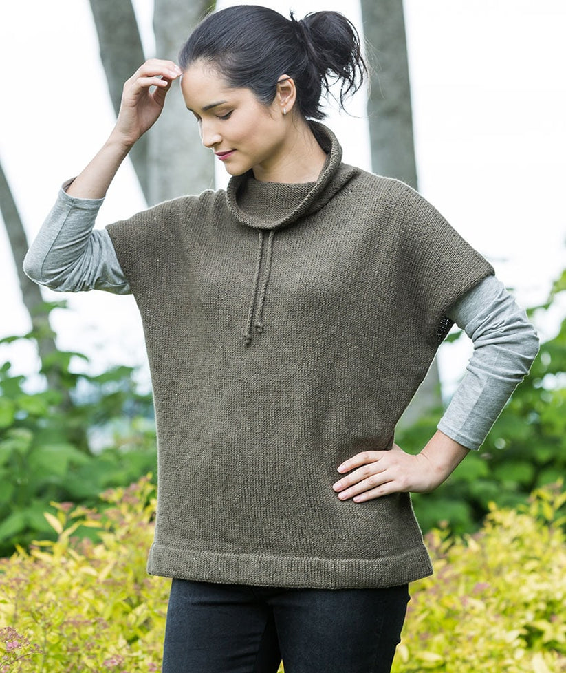 Funnel Neck Pullover Pattern – Churchmouse Yarns & Teas