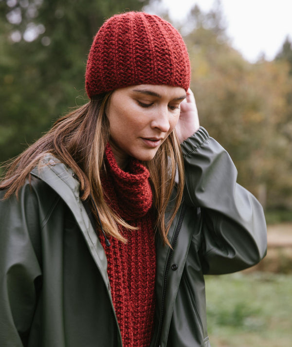 Mistake Rib Beanie & Scarf Using Berroco Ultra Alpaca Chunky ...