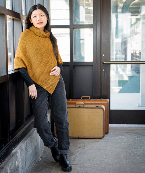 Seamless Poncho using Madelinetosh Woolcycle Sport – Churchmouse Yarns ...