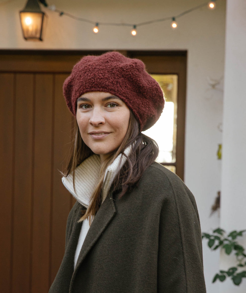 Studio Beret Using Woolfolk Flette Bulky – Churchmouse Yarns & Teas
