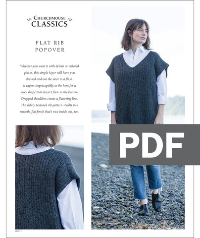 Flat Rib Popover Pattern – Churchmouse Yarns & Teas
