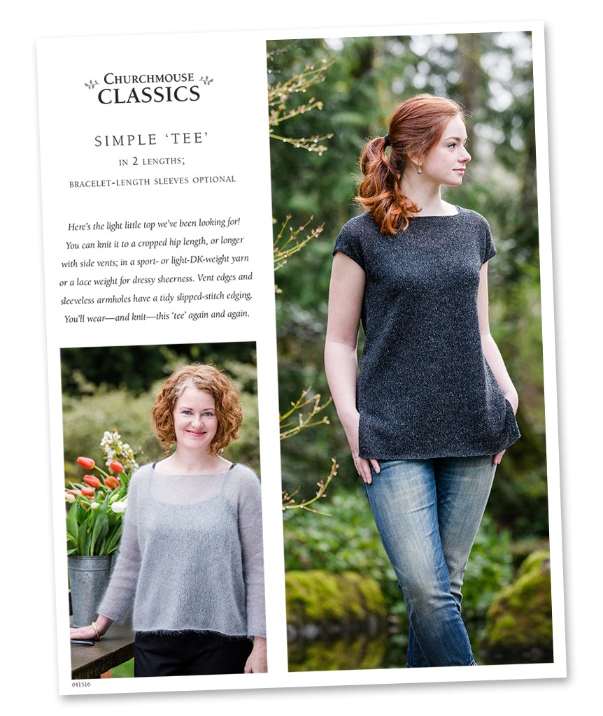 Simple 'Tee' Using Shibui Vine – Churchmouse Yarns & Teas
