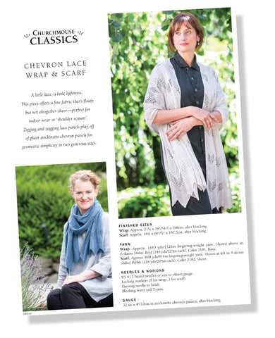 Chevron Lace Wrap & Scarf Pattern – Churchmouse Yarns & Teas