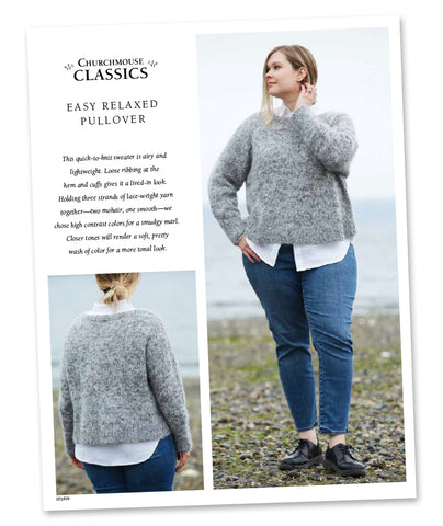Easy Relaxed Pullover Pattern – Churchmouse Yarns & Teas