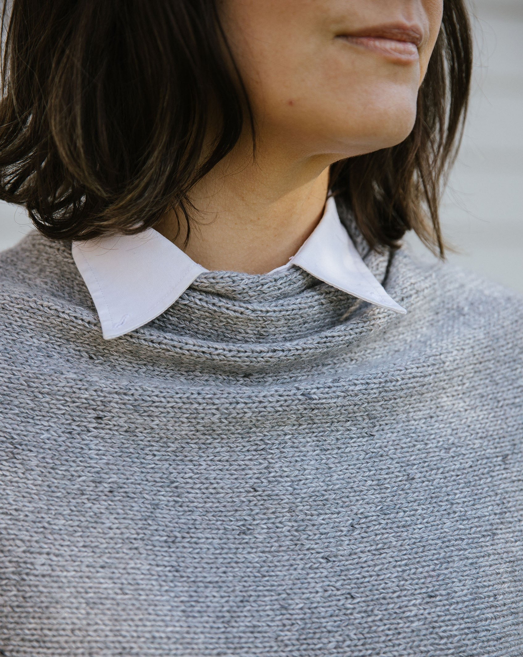 Easy Folded Poncho Using String Amalfi – Churchmouse Yarns & Teas