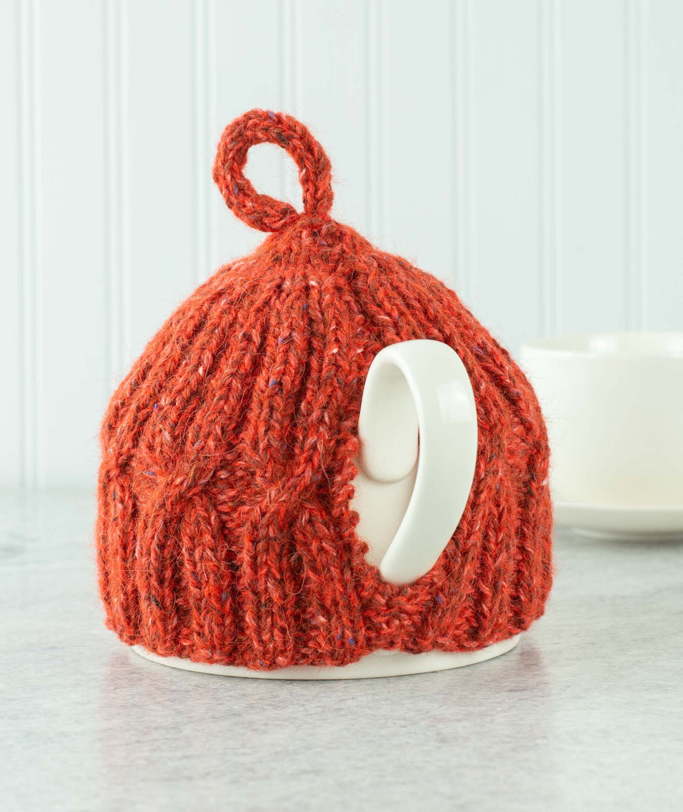 X x X Anniversary Tea Cozy: 2-Cup Version Using Rowan Felted Tweed ...